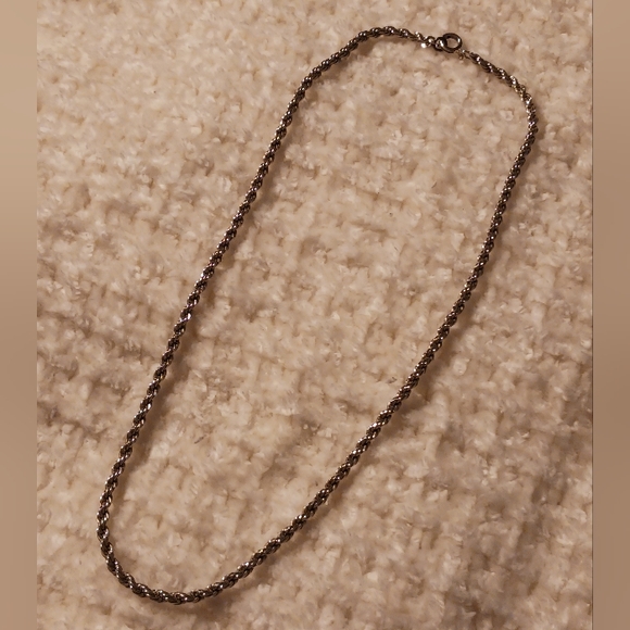 Vintage | Jewelry | Vintage Silver Rope Chain | Poshmark